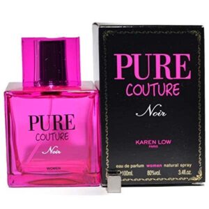 karen low pure couture noir eau de parfum spray for women , 3.4 ounce by karen low