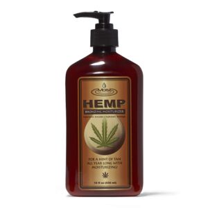 creative lab moist hemp bronzing moisturizer, 18oz