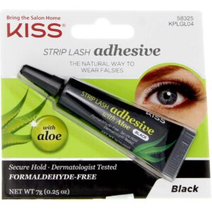 kiss strip lash adhesive black (2 pack)