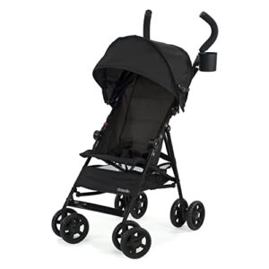 kolcraft cloud lightweight umbrella stroller with large sun canopy, black