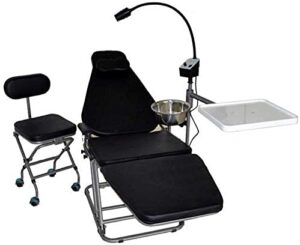 dental power portable foldable dental chair &operating led lamp & nylon bags& doctor's chairs(saddle horse chair+square chair)