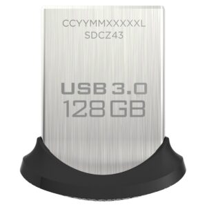 sandisk ultra fit 128gb usb 3.0 flash drive - sdcz43-128g-gam46