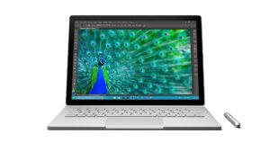 microsoft 13.5" touchscreen surface book - qwerty uk (intel core i7, 8gb ram, 256gb ssd, windows 10 pro) - international version with no warranty (silver)