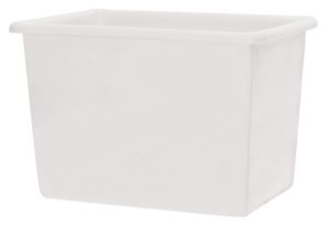 winholt tub-8l-wh 8 bushel bulk goods tub, 90 gallon, 500 lb capacity, white polyethylene, nsf certified, durable storage for food service, restaurants, and commercial use