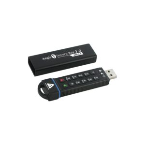 apricorn 480gb aegis secure key fips 140-2 level 3 validated 256-bit encryption usb 3.0 flash drive (ask3-480gb)