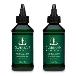 clubman pinaud shave gel no bumps after shave for men sensitive skin 4 oz 2 pack