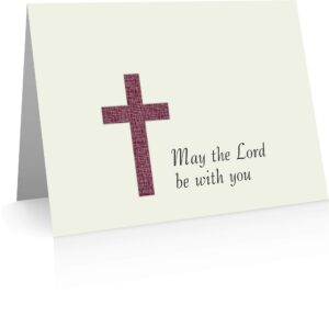 christian note cards - easter cards (24 cards and envelopes) cross greeting cards