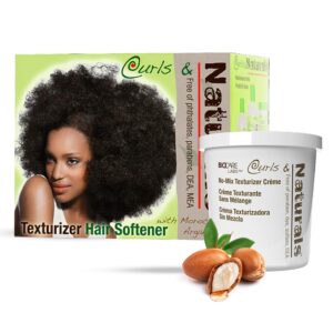 curls & naturals texturizer hair softener with moroccan argan oil