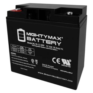 mighty max battery 12v 18ah sla replacement battery for troy-bilt generators 193463gs