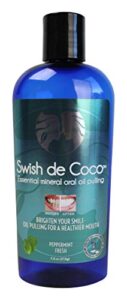 rare body swish de coco oil pulling, peppermint, 7.5 ounce