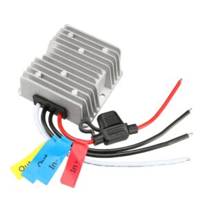 uxcell power converter regulator dc12v/24v to dc6v 25a 150w waterproof voltage convert transformer