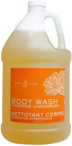 tangerine lemongrass body wash spa massage salon scented- gallon bottles (1 gallon)