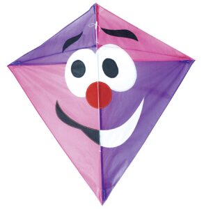 happy people 72086 kite with funny face, multi-color