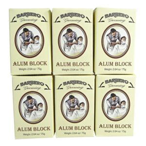 barbero alum block 2.64 oz / 75 g pack of 6