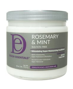 design essentials rosemary & mint stimulating super moisturizing conditioner, 32 ounce container