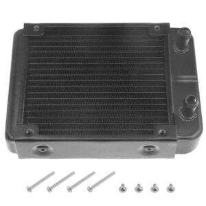 bxqinlenx 18 pipe aluminum heat exchanger radiator for pc cpu co2 laser water cool system computer 120mm(a)