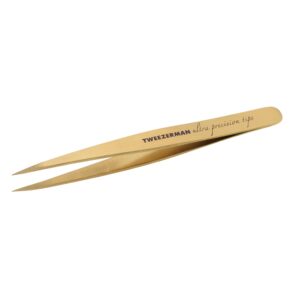 tweezerman point tweezer ultra precision , gold