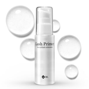 bl lashes primer for eyelash extensions | removes oils & residue | oil-free for stronger adhesive bonding | speeds up application time | professional use & gentle on sensitive skin (50ml, 1.69 fl.oz)