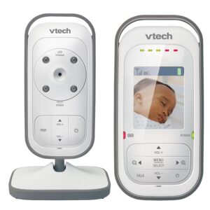 vtech vm511 blue video baby monitor with automatic infared night vision, talk-back intercom, digitized transmission & 1,000 feet of range