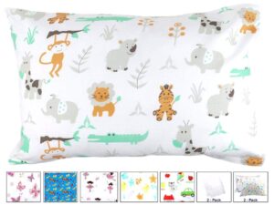 bb my best buddy toddler kids pillowcase for boys and girls - butterfly/butterflies 13 x 18 - shrinks to fit - 100% cotton - naturally hypoallergenic and soft - designed in usa - machine washable