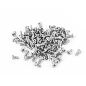 uxcell a15123100ux0455 m2x5mm stainless steel phillips flat countersunk head screws (pack of 100)