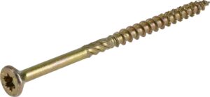 power pro 967770 wood screws, 9 x 3, premium star drive indoor cabinet screws, gold yellow zinc, 1/4 keg, 2000 pcs