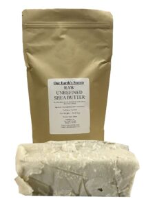 our earth's secrets ivory raw unrefined shea butter top grade, 1 pound