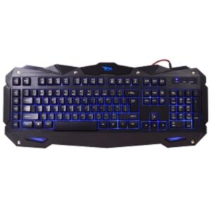 imicro desert cobra im-kbcobv8 led backlit 110-key gaming keyboard w/5 programmable macro keys (black) consumer electronics