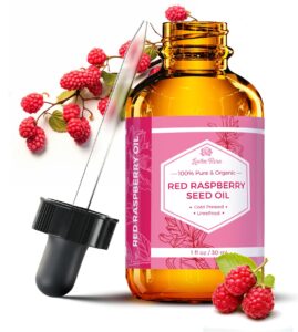 leven rose red raspberry seed oil organic 1 oz - 100% natural with anti-oxidants, vitamin e, and vitamin a - anti aging raspberry oil for face