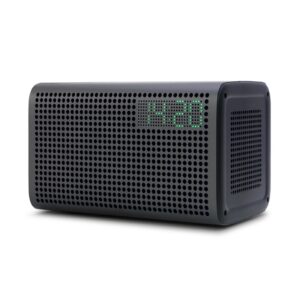 xtrememac ggmm e3 (wireless bluetooth + wi-fi speaker with clock) gray es-201-6, clear