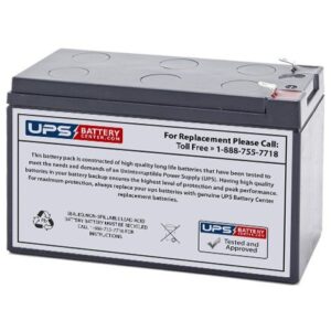 leoch djw12-7.2 12v 7.2ah replacement battery with f1 terminals