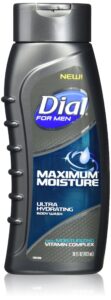 dial for men maximum moisture ultra hydrating body wash, 16 fl. oz., pack of 2