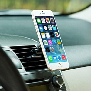 premium quality magnetic car mount ac air vent holder for iphone 7 6 6s, plus, se, 5s 5c 5 4s (all carriers including at&t, t-mobile, sprint, verizon, straight talk, unlocked)