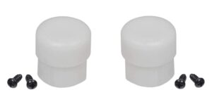 plastic tips for razor crazy cart - premium white plastic post (set of 2) for the razor crazy cart stabilizing post - heavy duty factory original replacement spare parts for crazy cart xl