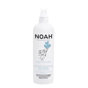 noah conditioner detangler for kids - milk & sugar conditioner with vitamin e - vegan, gentle hair, non toxic, frizz free, eco friendly conditioner - 8.5 fl.oz