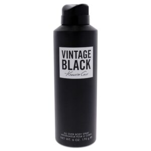 kenneth cole vintage black body spray for men, 6.0 fl. oz.