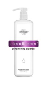 keracolor clenditioner cleansing conditioner color safe prevents fade - replaces your shampoo, keratin infused, 33.8 fl oz