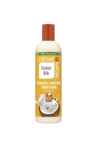 creme of nature conditioner with coconut milk, detangling and conditioning formula for normal hair, 12 fl oz (pack of 1)