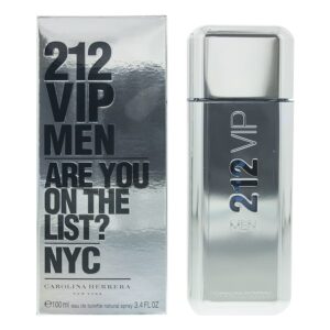 carolina herrera 212 vip eau de toilette spray for men, 3.4 ounce