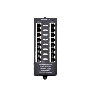 poe texas 8 port poe injector - gigabit passive power over ethernet midspan - front wall mount for security cameras, ip phones, wifi aps - works with non-poe switch, includes 48v 120w power supply