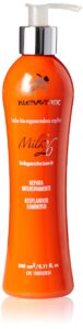 kleravitex milk 26 leave in conditioner - 8.11 oz - split end repair for damaged hair - promotes hair care, volume & growth