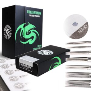 dragonhawk silver series tattoo needles assorted liners and shaders 50 pcs disposable & sterilized mixed size tattooing needle box ybz