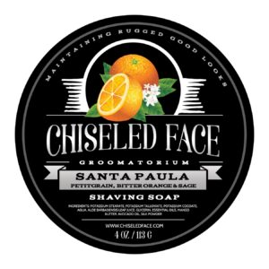 santa paula citrus - handmade luxury shaving soap from chiseled face groomatorium