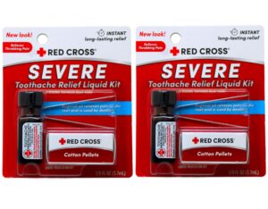 red cross complete medication kit for toothache - 1 ea pack of 2.