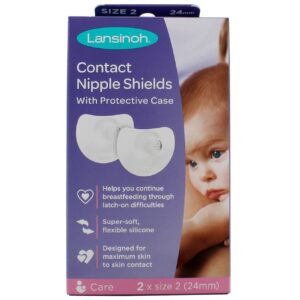 lansinoh contact nipple shields, 2 count (3 pack)