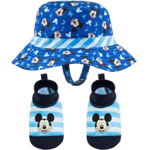 disney mickey mouse sunny fun swim hat and swim booties 0-12 months [5013] blue