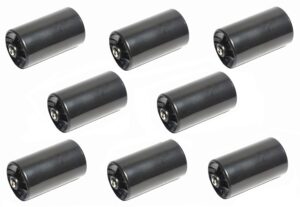 lampvpath 8pcs 1aa to 1d size battery adapter case, aa to d size spacers, aa to size d battery adapter converter case(8 packs black)