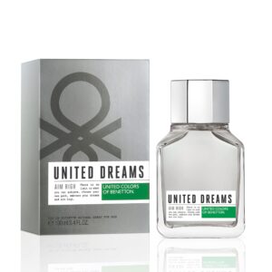 united colors of benetton united dreams eau de toilette spray for men, aim high, 3.4 ounce