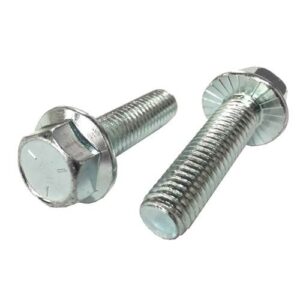 (200) 5/16-18x3/4 grade 5 hex serrated flange bolts flange screws zinc