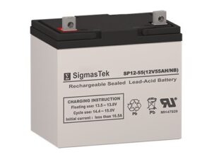 invacare tdx-sp battery replacement by sigmastek - 12v 55ah